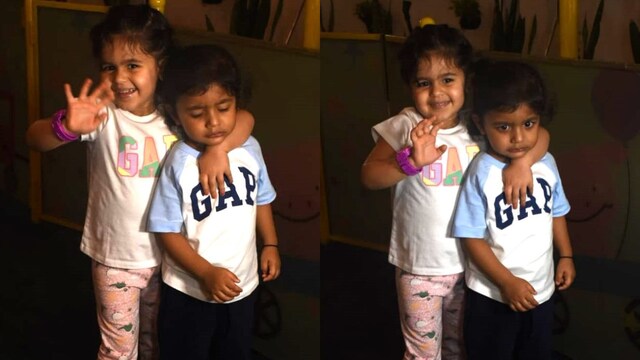 Kapil Sharma's Daughter Anayra Pulls Bro Trishaan Close As They Pose For Paps, Video Goes Viral ...