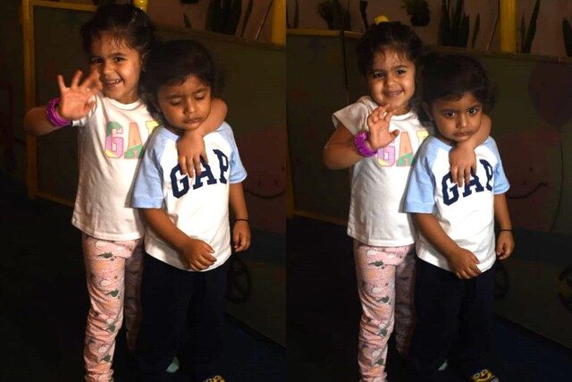Kapil Sharma's Daughter Anayra Pulls Bro Trishaan Close As They Pose ...