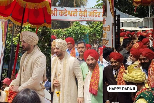 Karan Deol And Drishya Acharya Wedding: Groom Rides A Horse To The ...