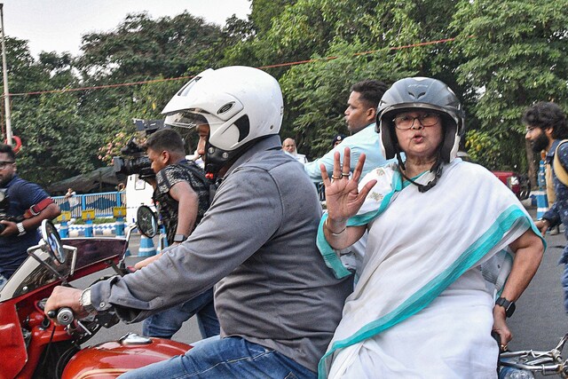 Amid Candle March For Protesting Wrestlers, Mamata Banerjee's Bike Ride ...