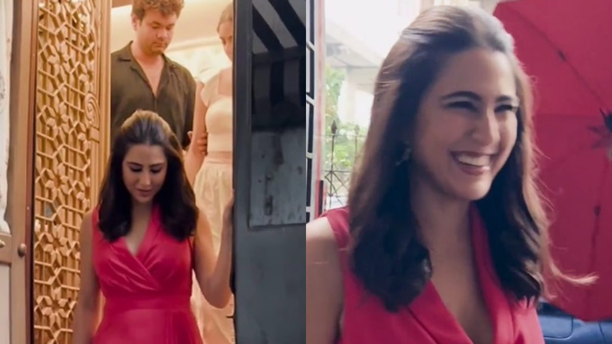 Sara Ali Khan Glows In Pink, Indulges In Fun Chat With Paparazzi; Watch ...