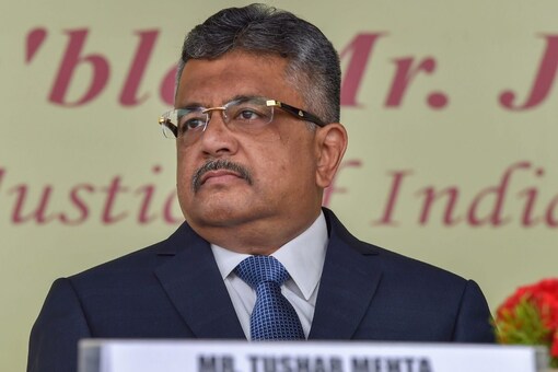 Tushar Mehta Re-appointed as Solicitor General for Three Years - News18