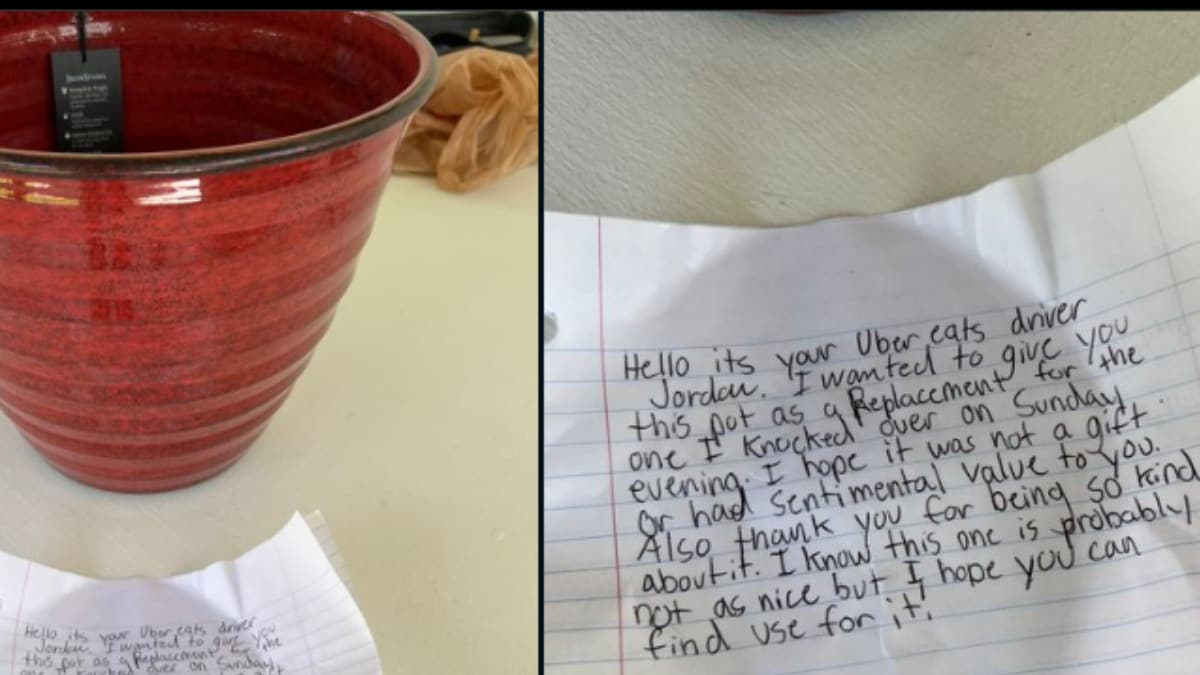 Delivery Man Accidentally Breaks Customer's Flower Pot; Replaces It ...