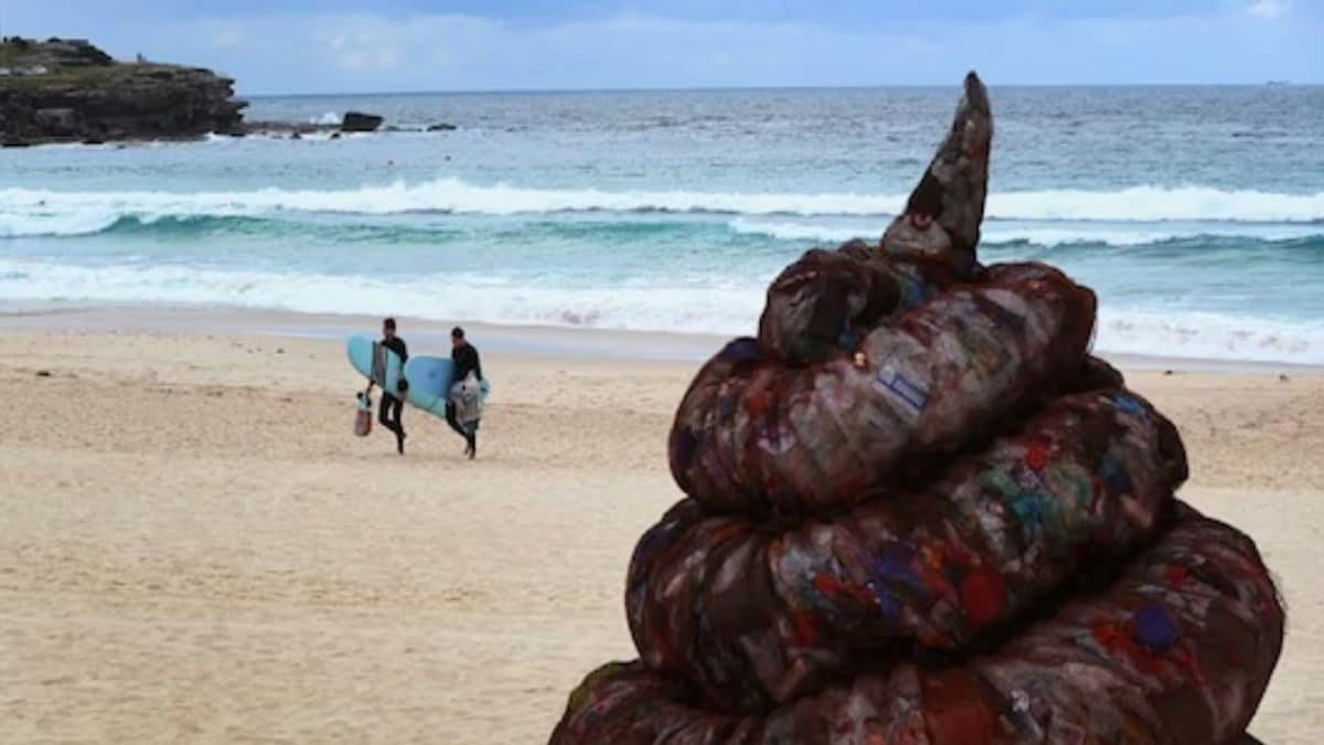 4-Metre-High 'Poop' Structure Dumped At Australian Beach | Viral News ...
