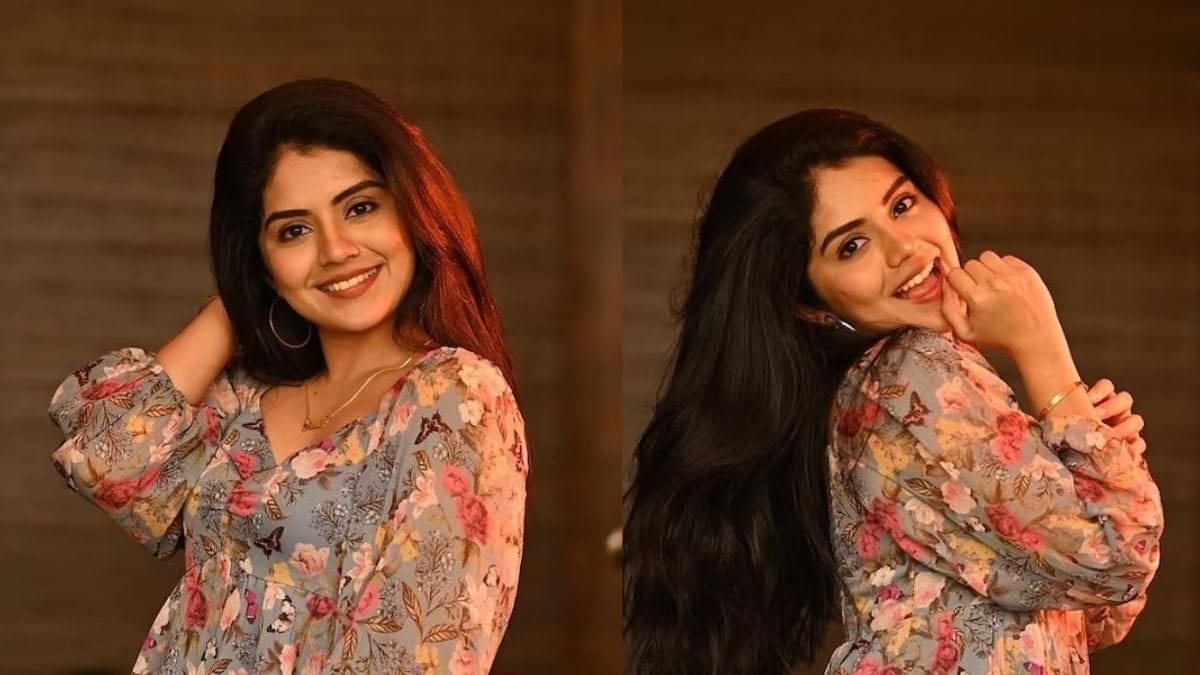 Actress Megha Shetty Looks Cute In A Multicoloured Floral Printed Top ...
