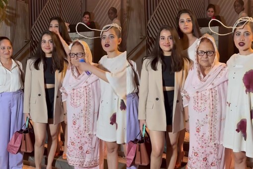 Urfi Javed Poses With Her Nani, Mother And Sisters, Fans Say, 'Her ...