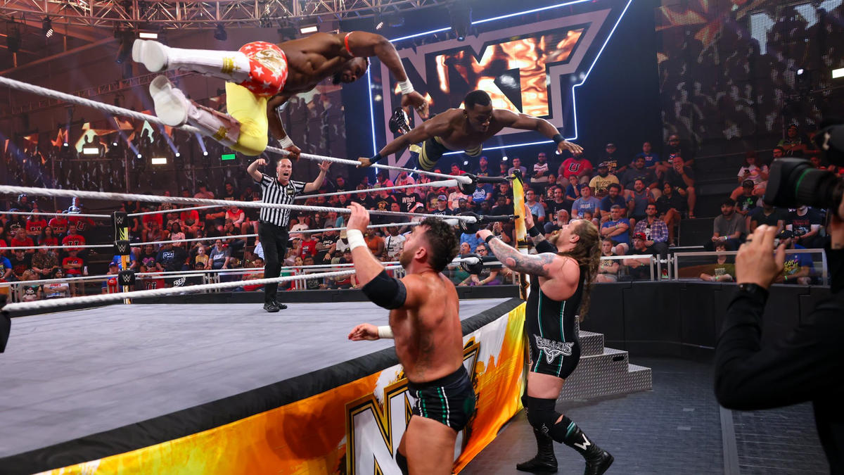 WWE NXT Gold Rush: Carmelo Hayes Beats Baron Corbin, Tiffany Stratton ...