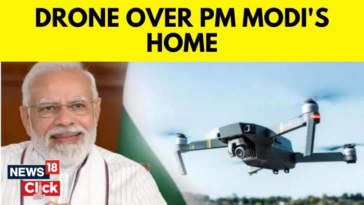 Drone Spotted Over PM Modi's Residence | Drone | PM Modi | PM Modi ...
