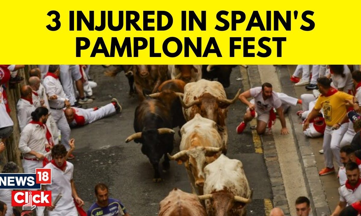 Spain Pamplona Bull Run | 3 Injured At Bell Running San Fermin Festival ...