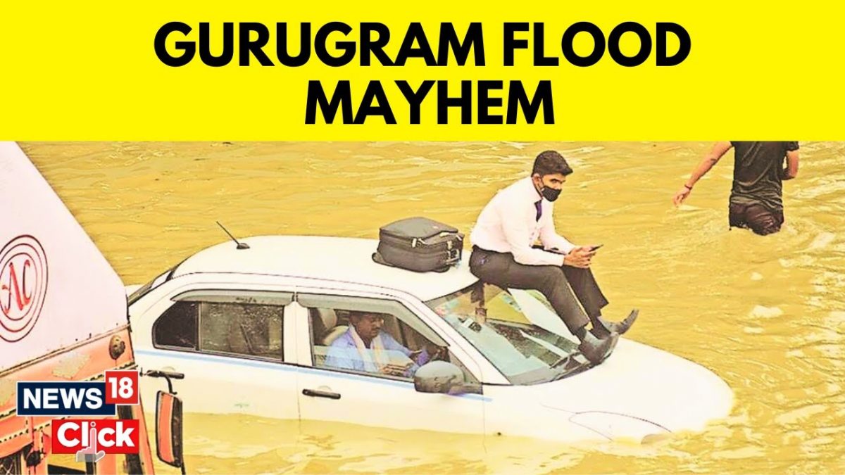 Gurugram Rain Today | Heavy Rainfall Causes Severe Waterlogging In Gurugram | Gurugram Cyber ...