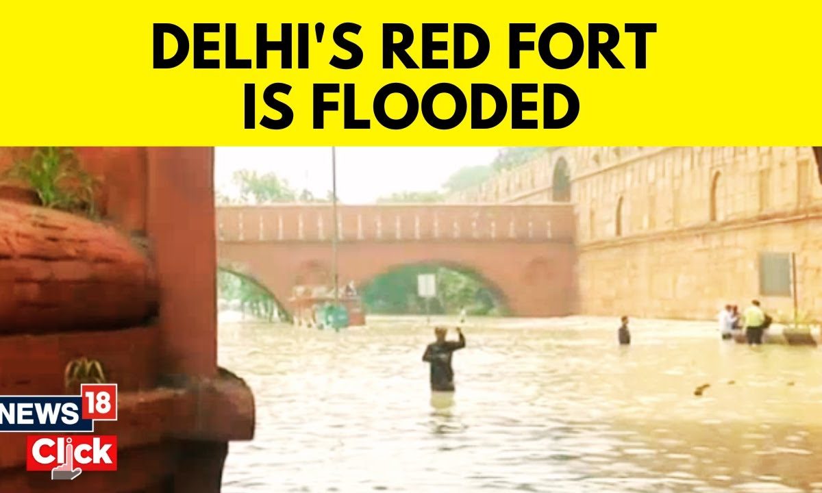 Delhi Rain | Yamuna Flood | Red Fort Area Submerges In Water As Yamuna Level Rises | Delhi Flood ...