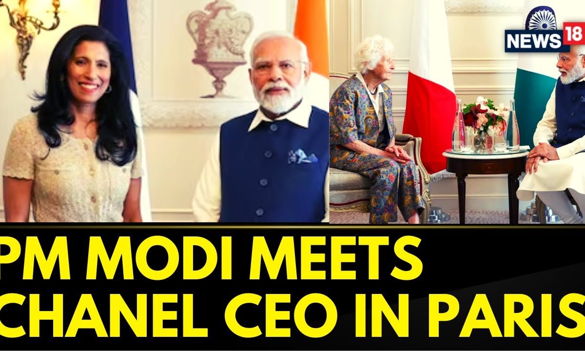 PM Modi In France | PM Meets CEO of Chanel Leena Nair, Yoga Enthusiast ...