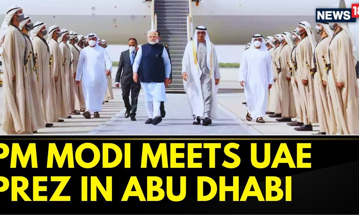PM Modi In UAE | PM Modi Meets UAE President Mohammed Bin Zayed Al ...