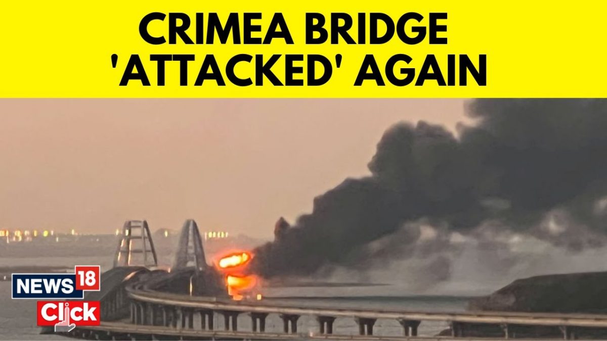 Crimea Bridge Explosion Today | Section Of Road Split In Crime Bridge ...