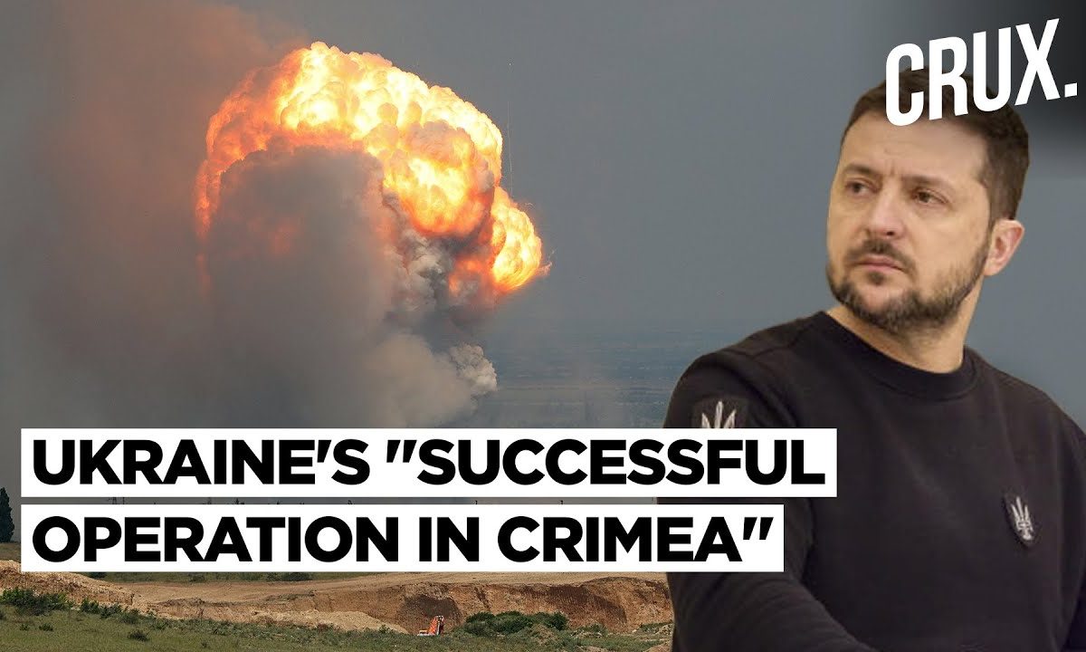 Fire At Russian Military Base As Ukraine Attacks Crimea Amid Putin's ...