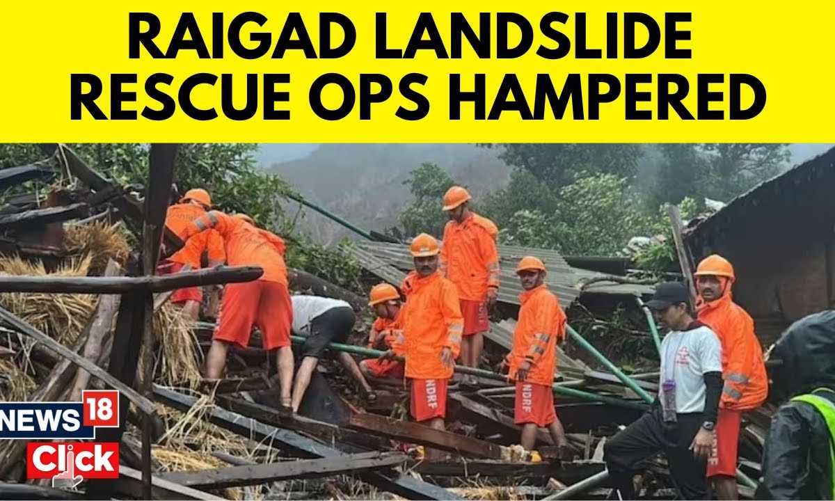 Heavy Rains, Poor Connectivity Hamper Rescue Ops in Raigad | Raigad Landslide | English News ...