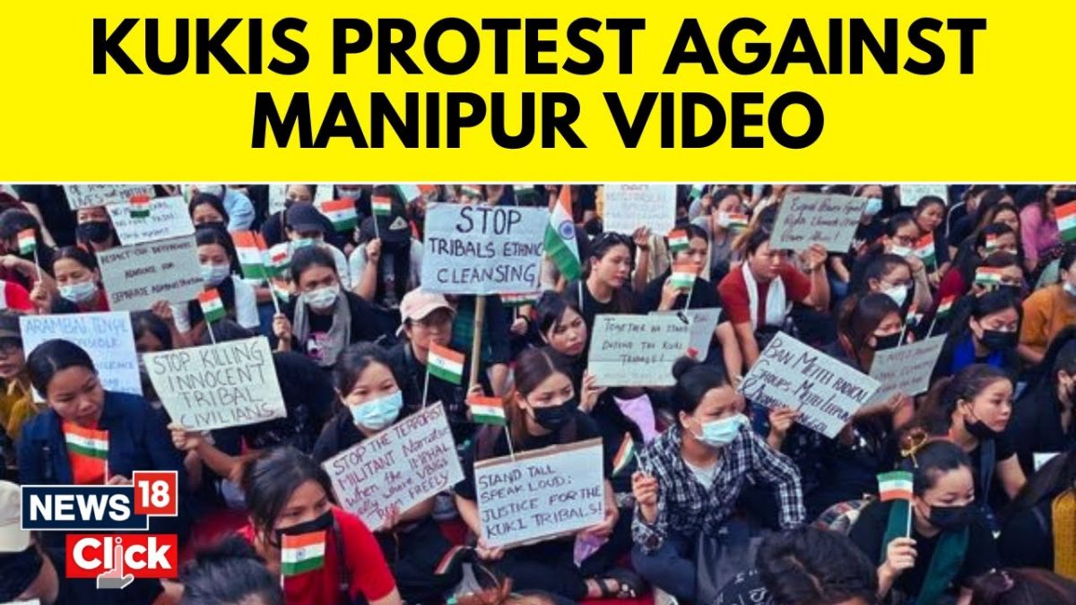 Protest At Jantar Mantar Over Manipur Video Case By Kuki Community ...