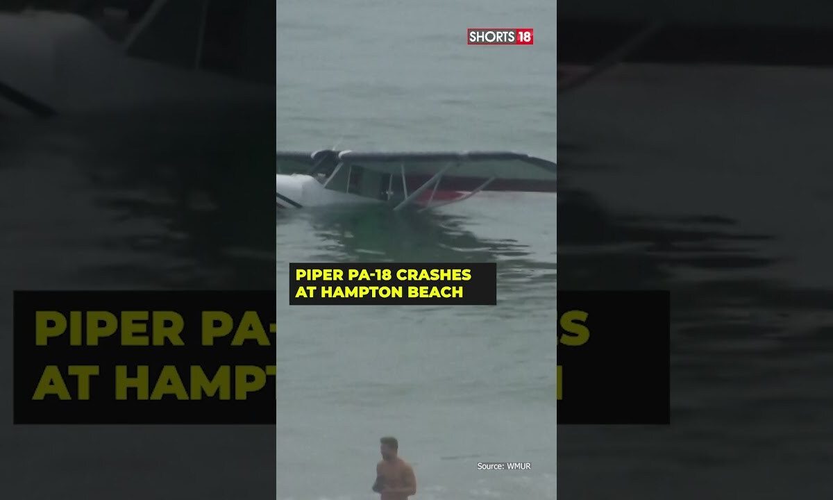 Plane Crashes At The Hampton Beach | Lifeguards Rescue Pilot From ... Plane Crashes At The Hampton Beach | Lifeguards Rescue Pilot From ...