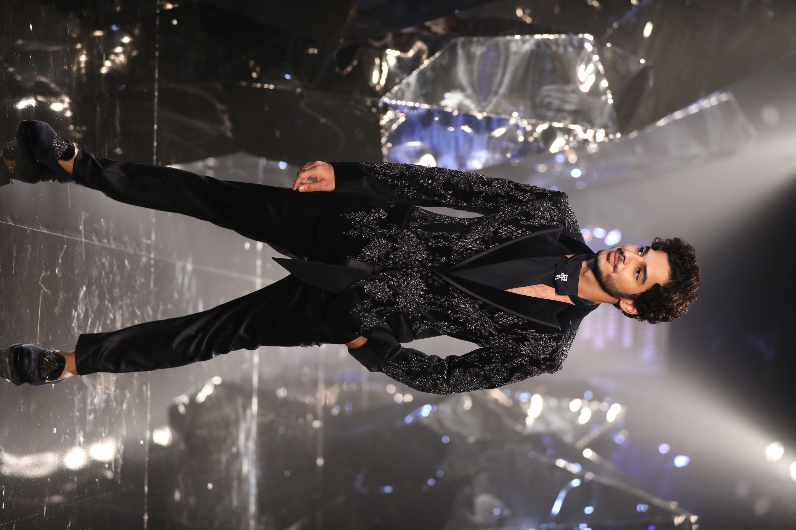 Ishaan Khatter Ditches The Shirt Slays In Rgrks 3d Embroidered Velvet