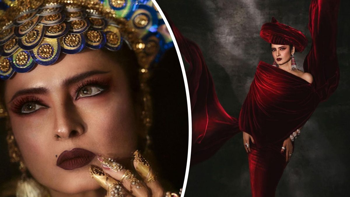Rekha's Cover Shoot For Fashion Magazine Cover: She Rules The Golden ...