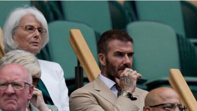 David Beckham Sits in Royal Box at Wimbledon a Day after Princess Kate ...