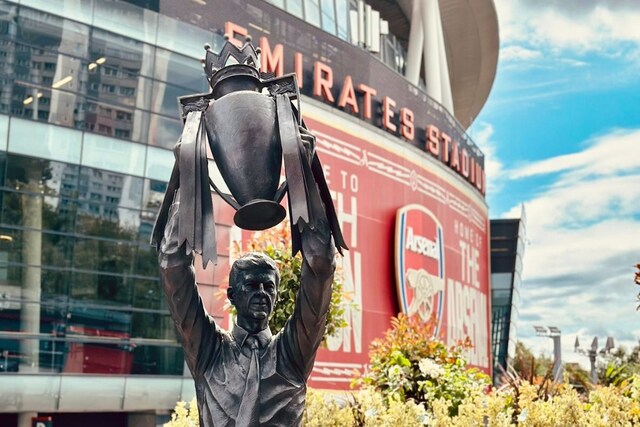 Arsenal Unveil Statue of Legendary Manager Arsene Wenger Outside ...