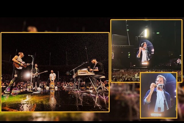 Roger Federer Joins Coldplay's Chris Martin On Stage for a Surprise ...