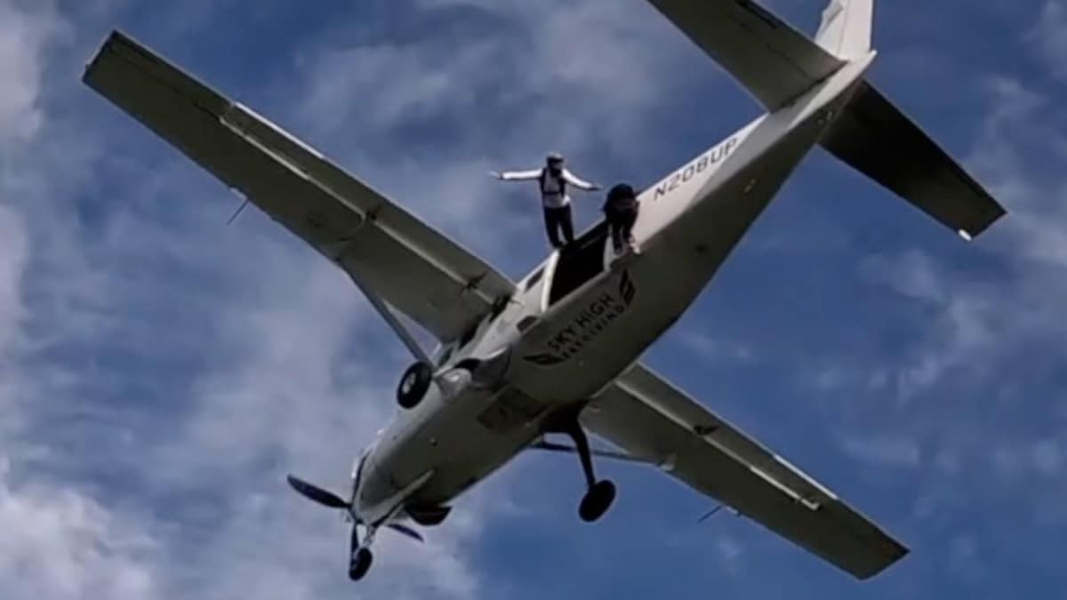 Groom Skydiving Into Wedding Venue Is Straight Out Of A Tom Cruise ...