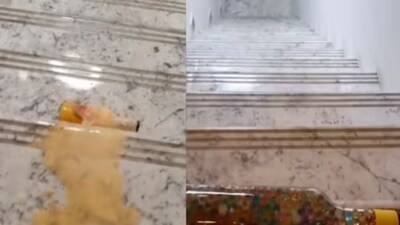 Video Of ASMR Glass Bottles Careening Down Stairs Viral | Viral News ...