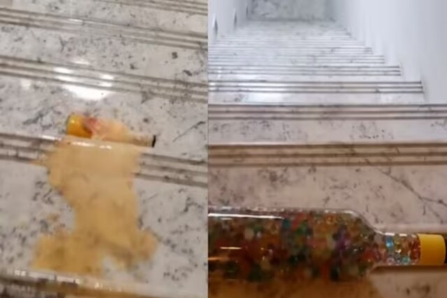 Video Of ASMR Glass Bottles Careening Down Stairs Viral - News18