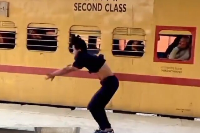 Video Of Man's Cartwheel Stunt On Train Station Goes Viral; Here's How RPF Reacted - News18