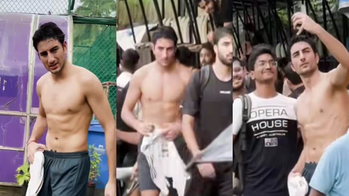 Ibrahim Ali Khan Leaves Fans Drooling as Walks Shirtless After a ...