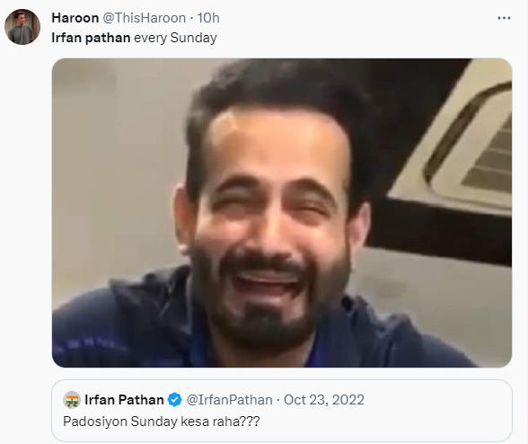 Pakistan Fans Troll Irfan Pathan Over Old Tweet After India A Lose in ...