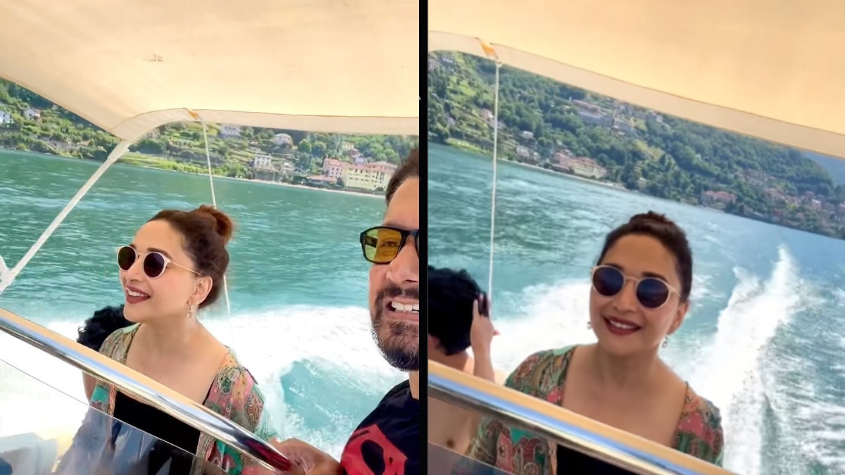 Madhuri Dixit Drives Motorboat On Lake Como, Fans Say 'Boss Queen Takes ...