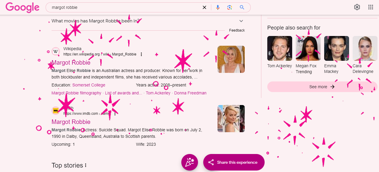 Barbie: Google Colours Itself Pink Ahead of Margot Robbie Film's Clash ...
