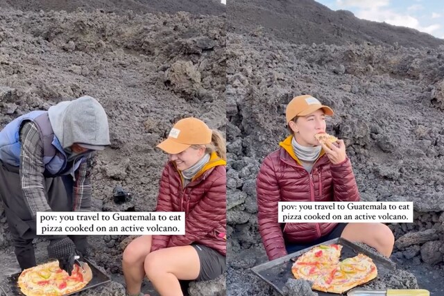 Pizza Cooked on An Active Volcano? Traveller Tries Guatemala's ‘Unusual ...