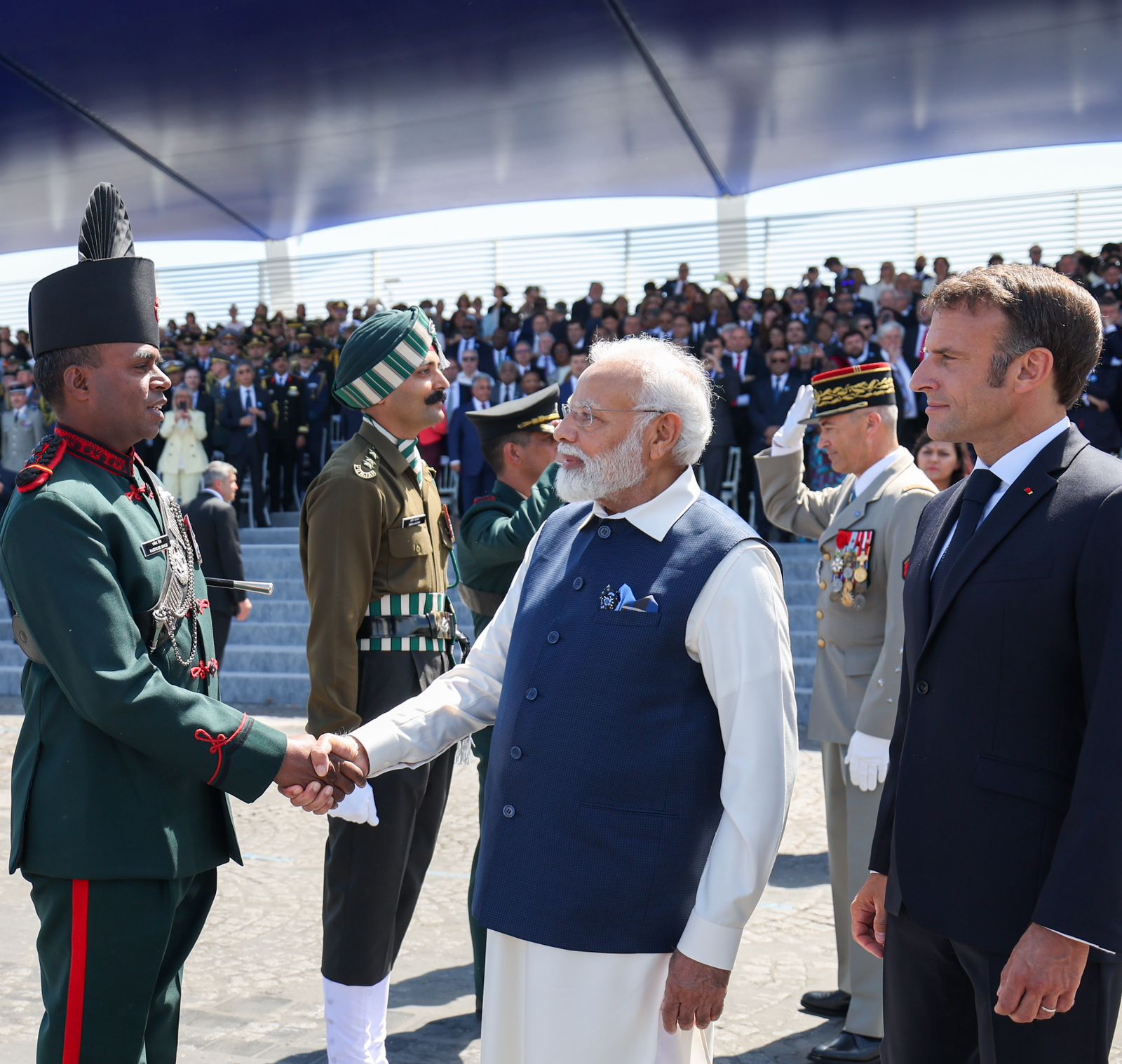 In Pictures | PM Modi, French President Emmanuel Macron Attend Bastille ...