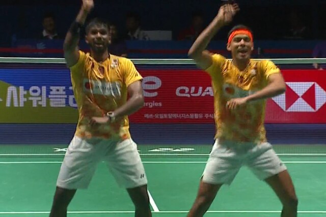Satwiksairaj Rankireddy and Chirag Shetty's Gangnam Style Dance Celebration After Korea Open Win ...