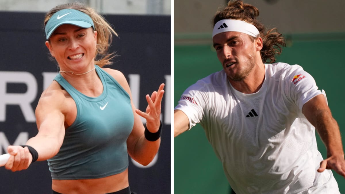 Love is in the Air at Wimbledon! Stefanos Tsitsipas and Paula Badosa ...