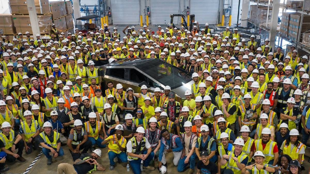 Tesla Cybertruck Production Starts at Texas Factory, First Unit Rolled ...