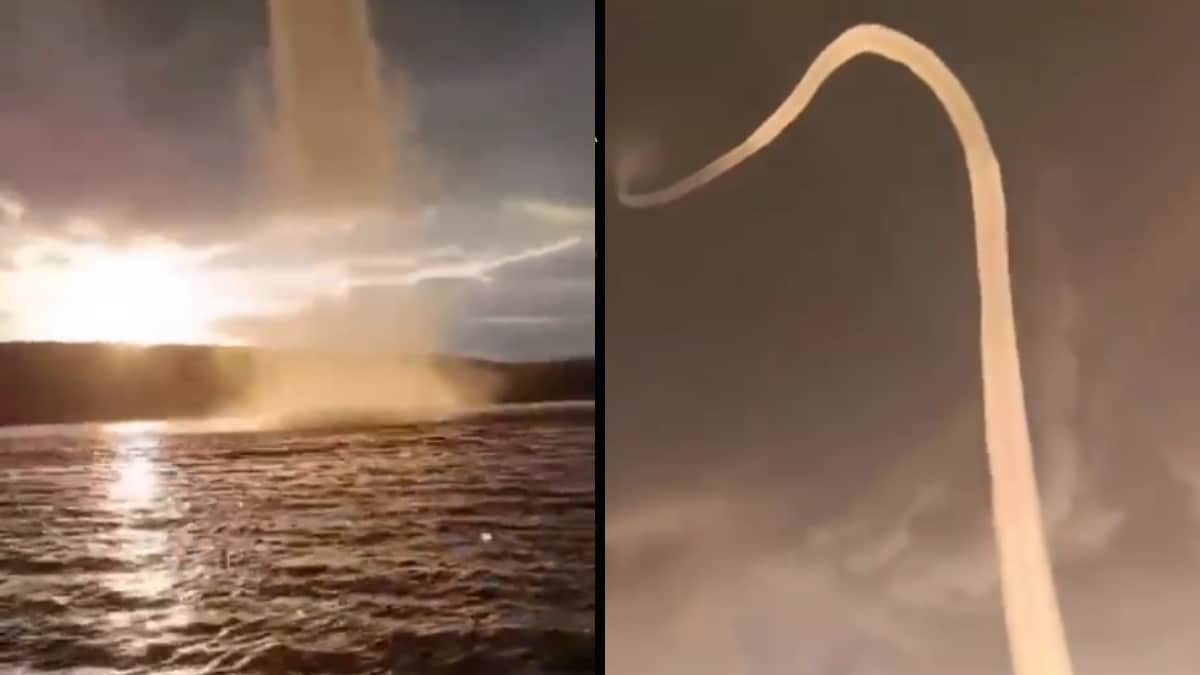 This Video Of Golden Waterspout Looks Straight Out Of A Fantasy Land ...