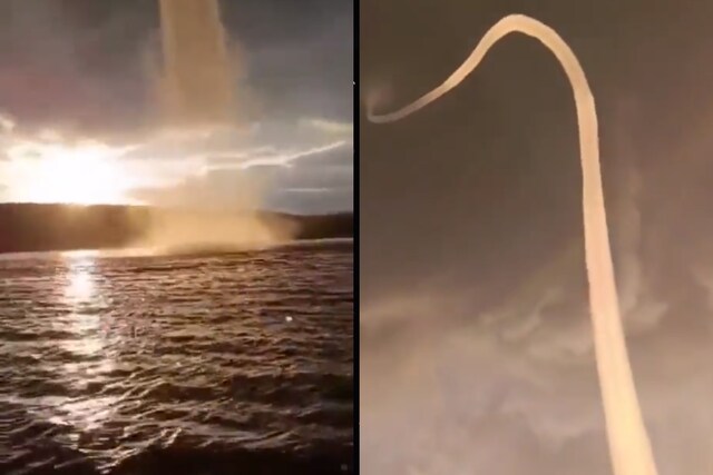 This Video Of Golden Waterspout Looks Straight Out Of A Fantasy Land ...