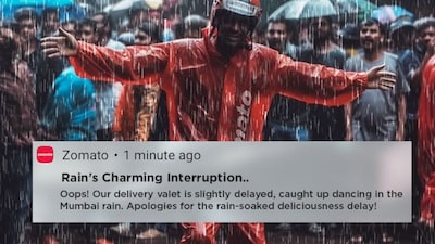 Zomato Valets Spotted 'Dancing' in Rain Amid Food Deliveries? AI ...