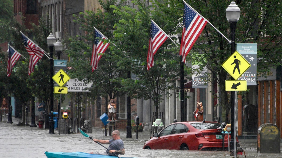 US State of Vermont Hit by Catastrophic Floods, Evacuations Underway ...