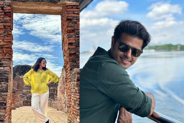 Aishwarya Sharma And Neil Bhatt Share A Lip Kiss In Romantic Vacation ...