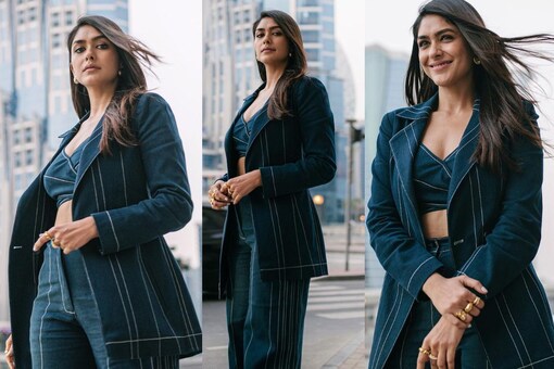 Mrunal Thakur Absolutely Rocks the Denim-On-Denim Style in Latest ...