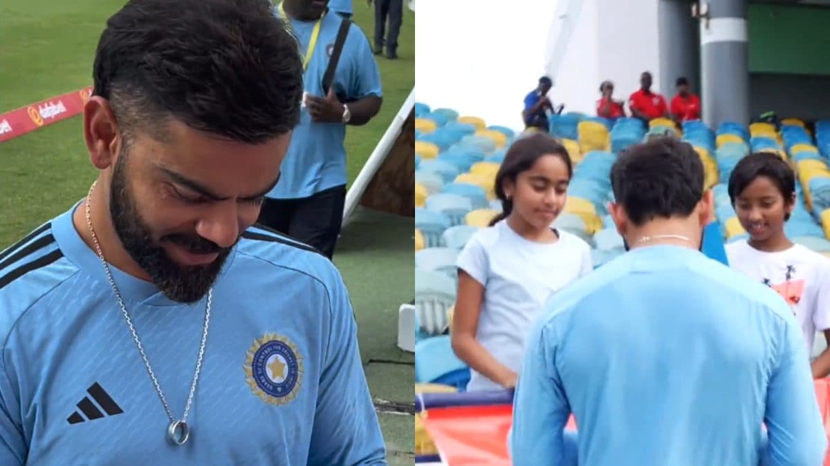 Watch: Virat Kohli Pleasantly Surprised as Young Fan Gifts Him a Handmade Bracelet | Cricketnext ...