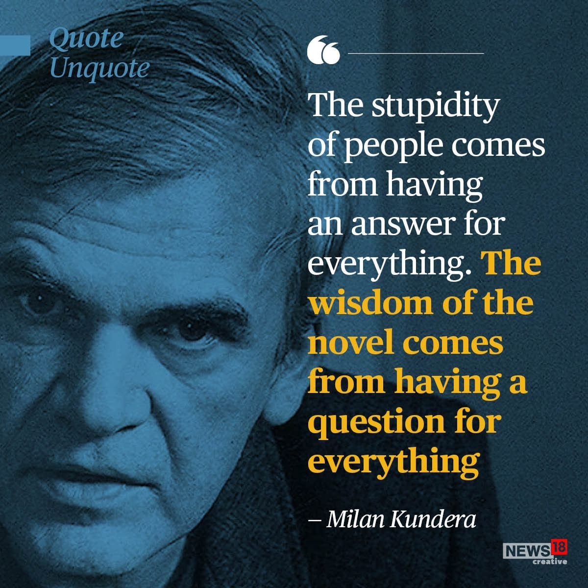 Milan Kundera: Life and Times of the Legendary Author In Pictures - News18