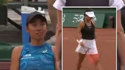 Zhang Shuai Retires in Tears After Opponent Erases Mark on Court ...