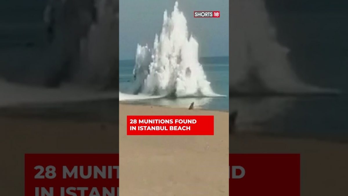 Explosion At Sea After Old Artillery Shells Found at Turkish Beach ...